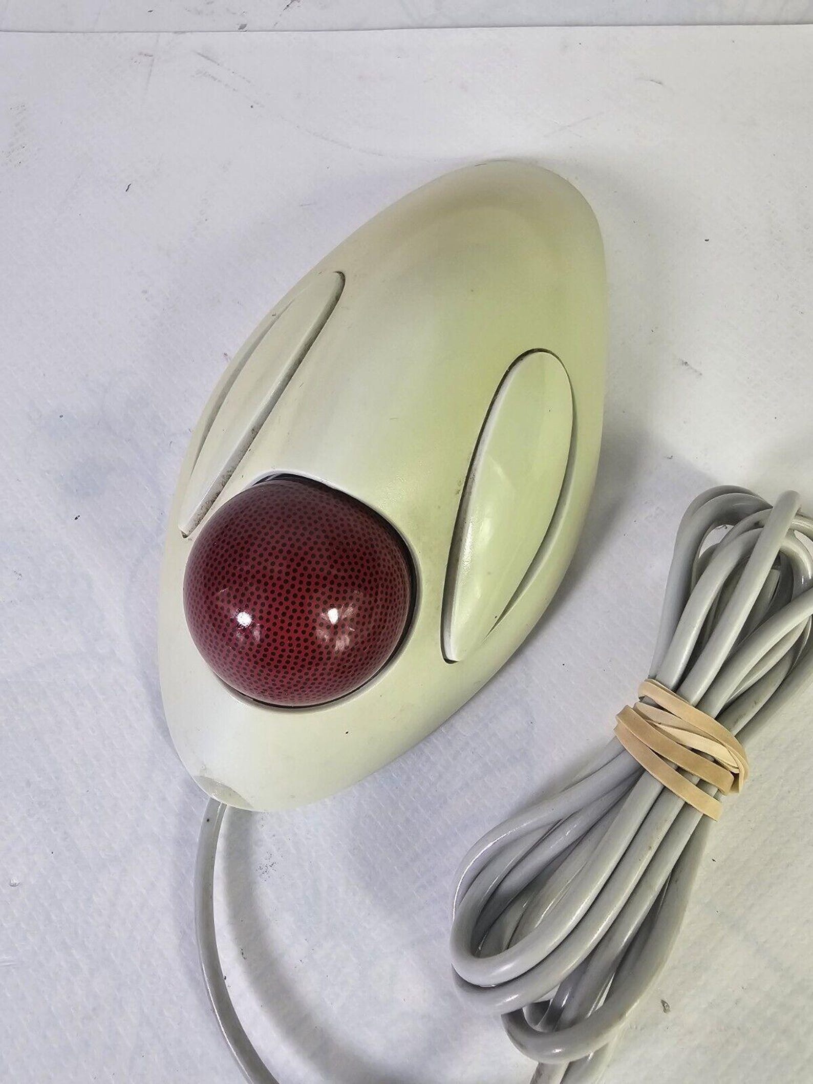 Logitech T-BB14 Trackball Red Marble Mouse USB Ambidextrous 804347-0000 ...