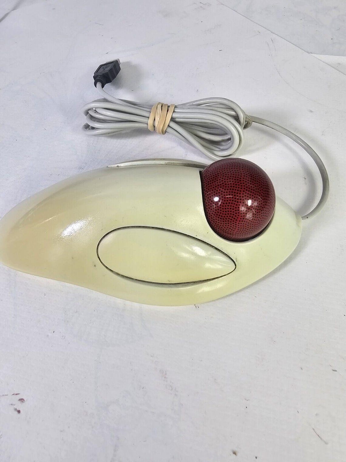 Logitech T-BB14 Trackball Red Marble Mouse USB Ambidextrous 804347-0000 ...