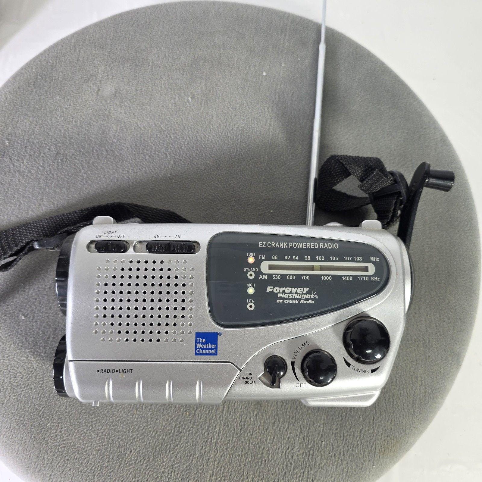 Excalibur Ez Crank Powered AM/FM Radio Flashlight Weather Channel,h690 ...