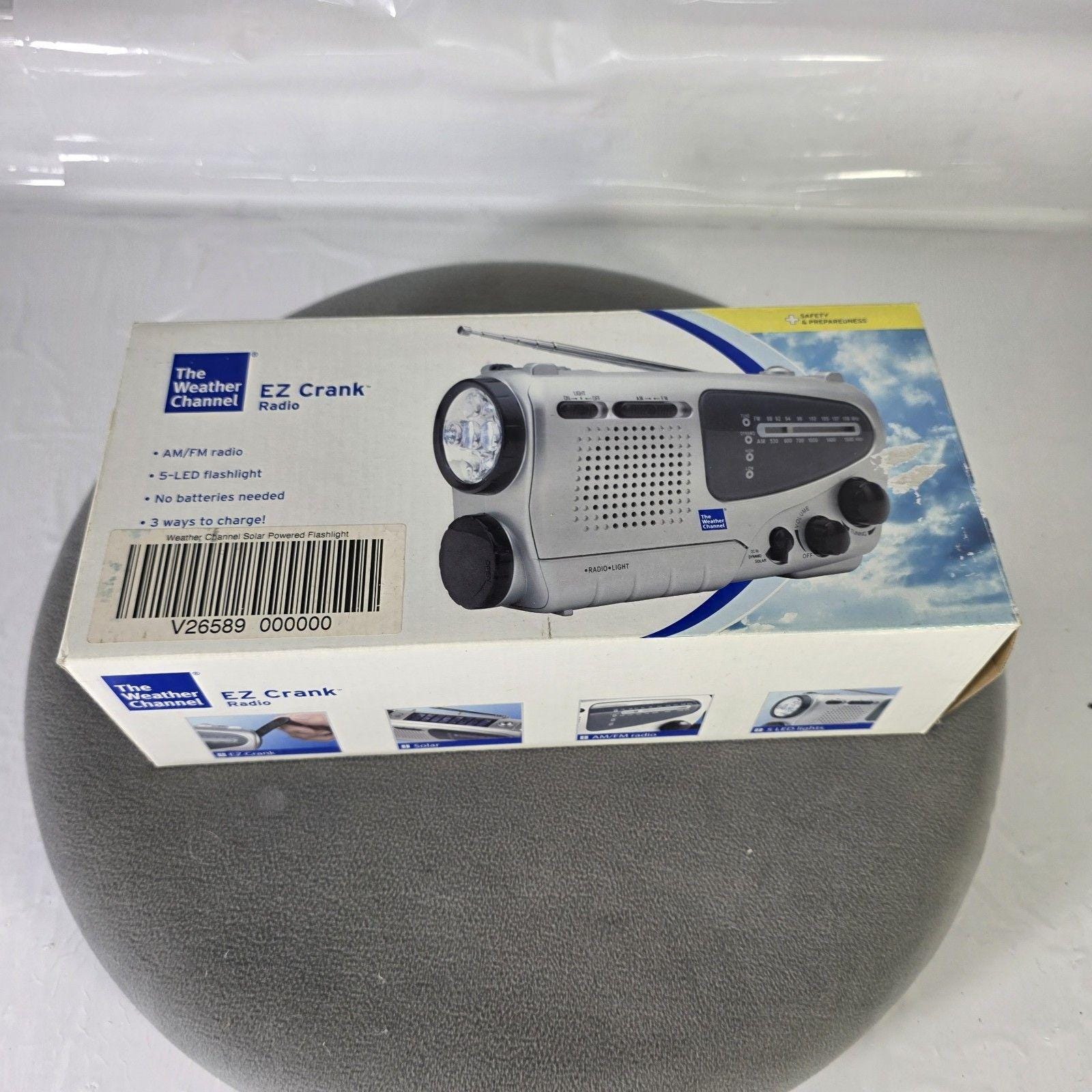 Excalibur Ez Crank Powered AM/FM Radio Flashlight Weather Channel,h690 ...