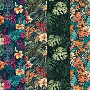10 TROPICAL SEAMLESS PATTERNS Digital - Etsy