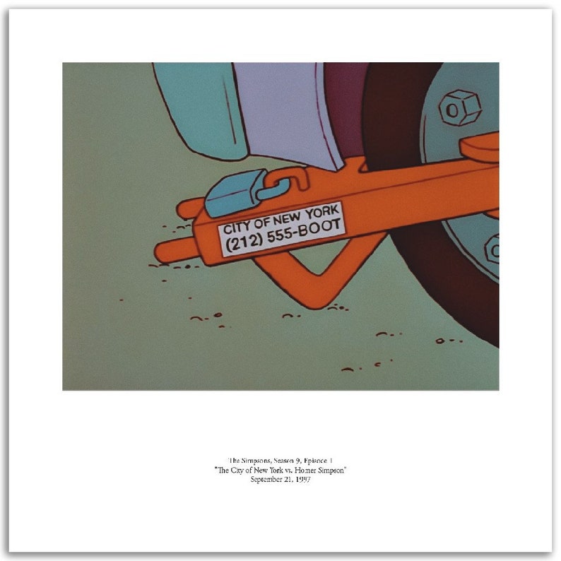 Simpsons Iconic Poster - Homer New York S9E1 - Wall Decor - Wooden ...