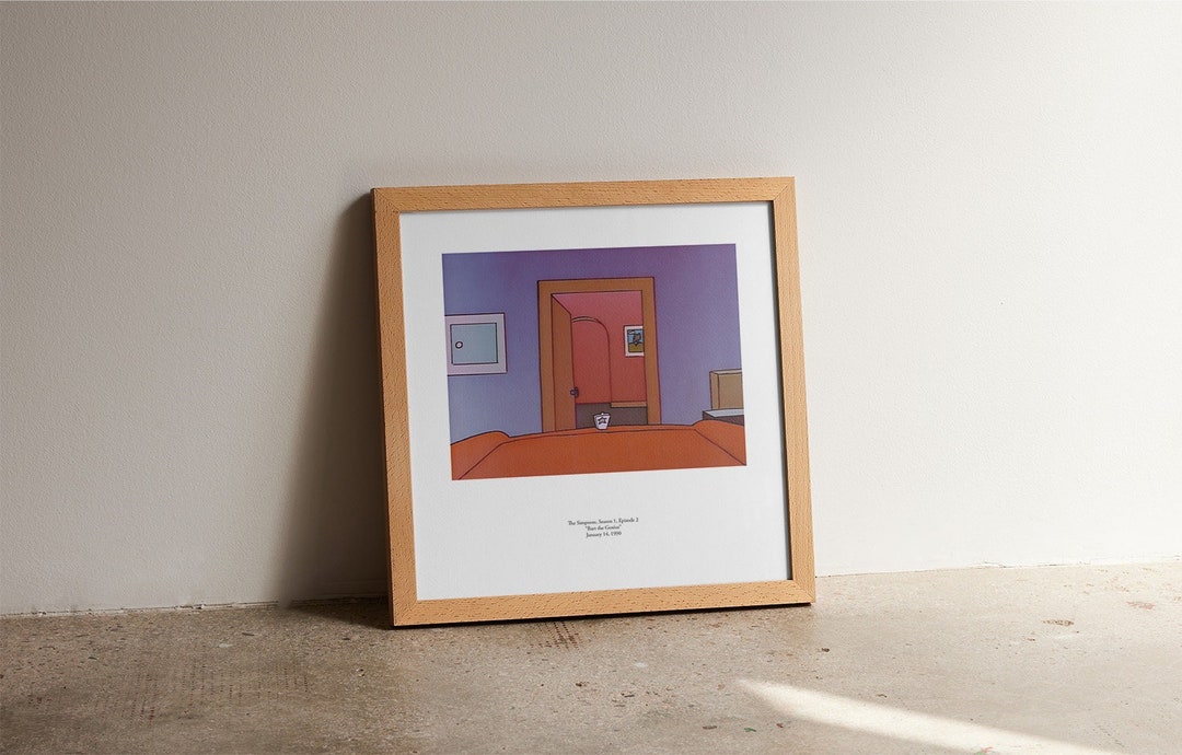 Simpsons Iconic Poster Bart Genius York S1E2 Opening Wall Decor Wooden ...