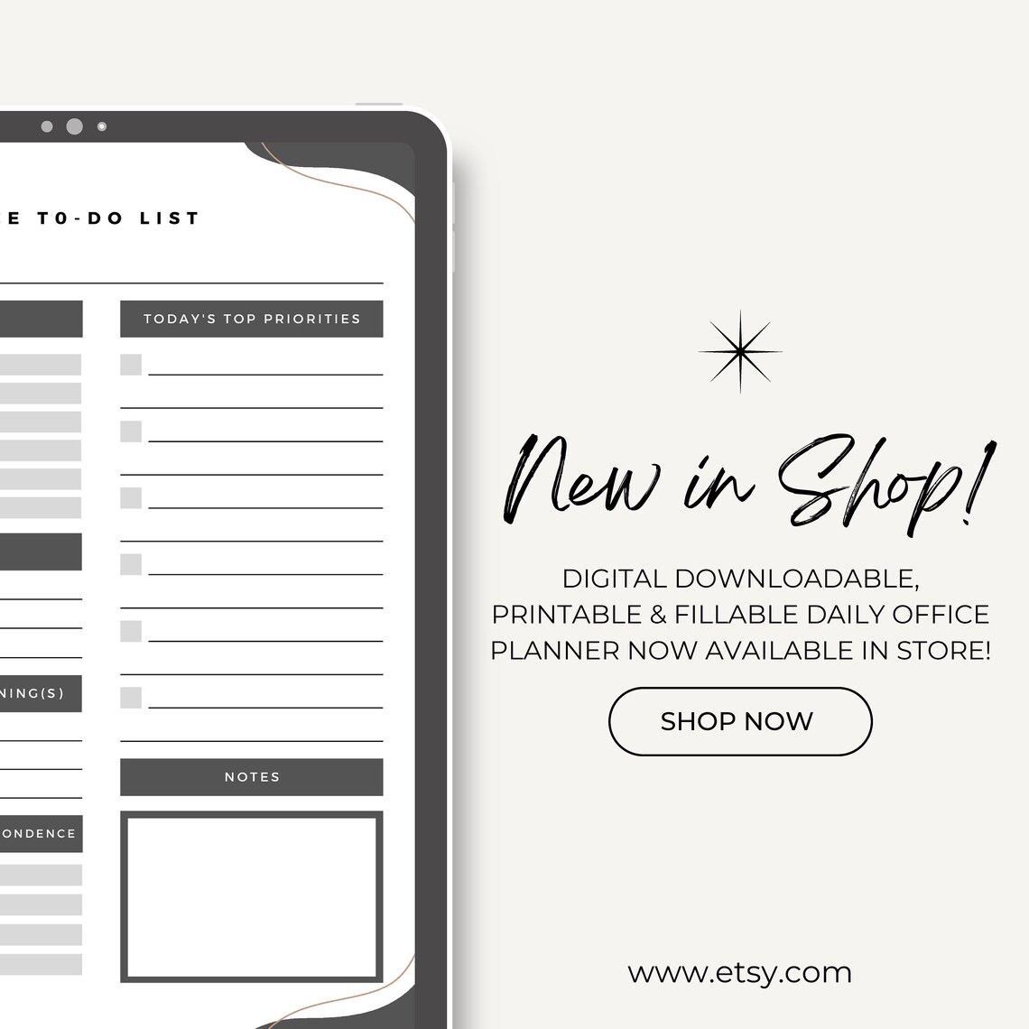 Printable to Do List PDF Daily to Do List Template Digital to Do List ...