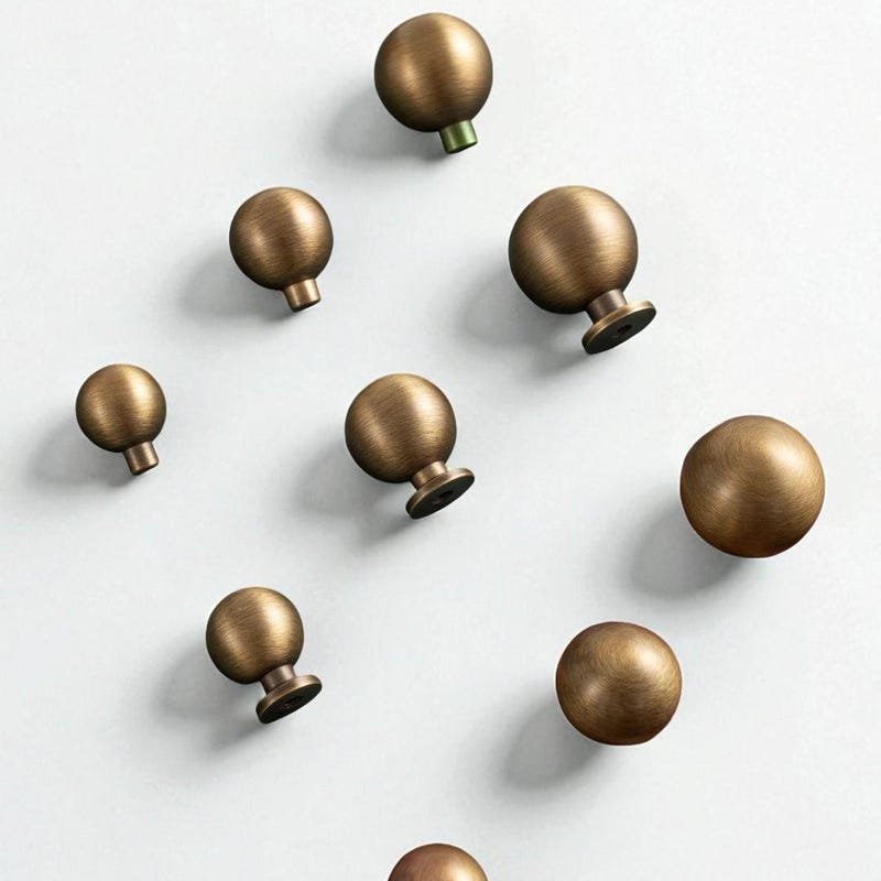 Brass Ball Door Knob - Etsy UK