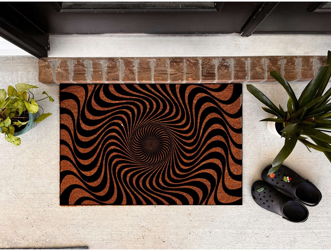 Spiritual Mat Door Mat All Seeing Eye Optical Illusion Housewarming ...