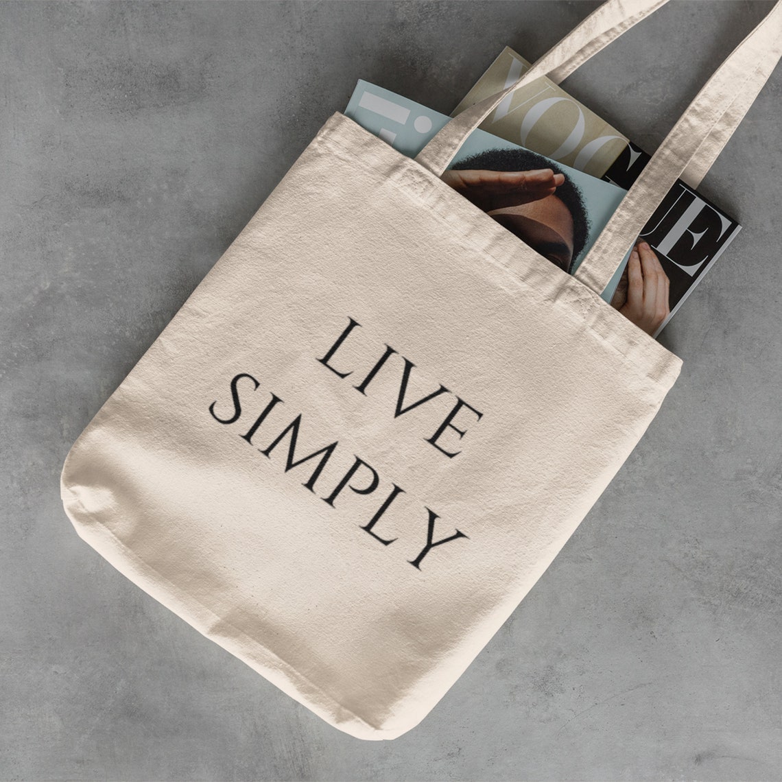 Minimalist Mental Health Tote Bag, Self Love Cloth Bag, Positive Vibes ...