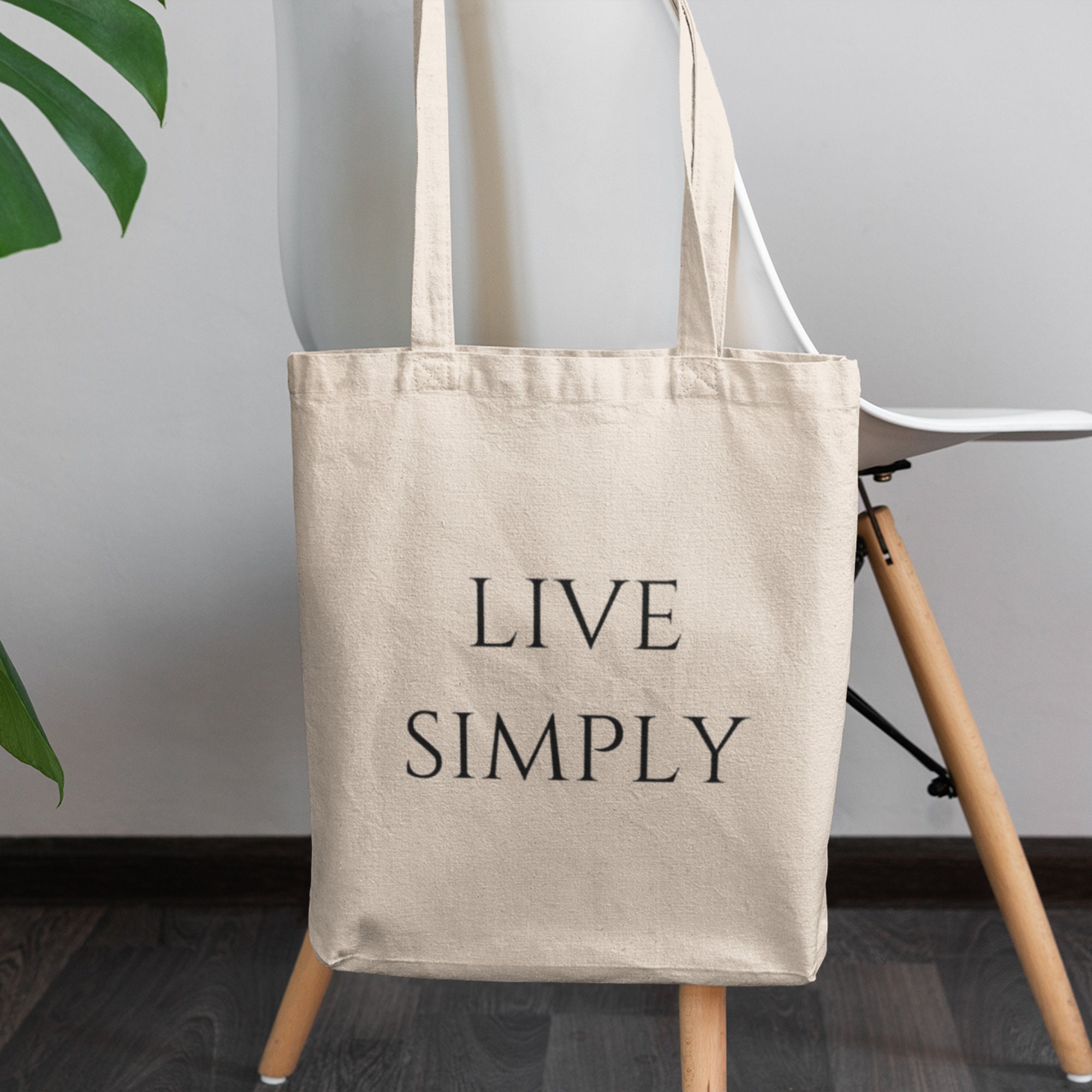 Minimalist Mental Health Tote Bag, Self Love Cloth Bag, Positive Vibes ...