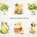 Lemon Watercolor Clipart Bundle Craft Making PNG Clipart - Etsy
