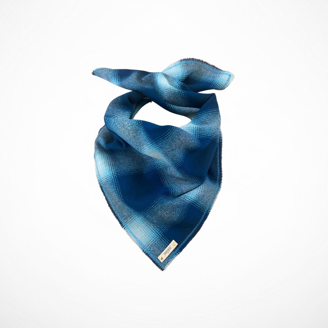 Wooly & Co.’s -BIG SKY BLUE- Bandana. Oversized Bandana, Handmade Using ...