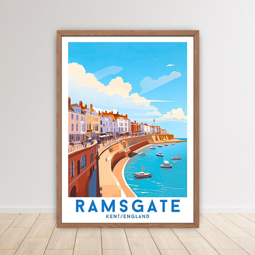 Ramsgate Kent Poster Digital Print Wall Art Ramsgate Kent Print ...