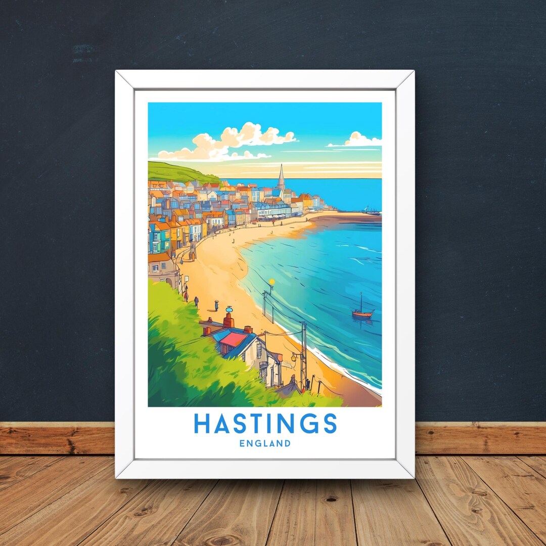 Hastings East Sussex England Poster Frame Wall Art, Hastings East ...