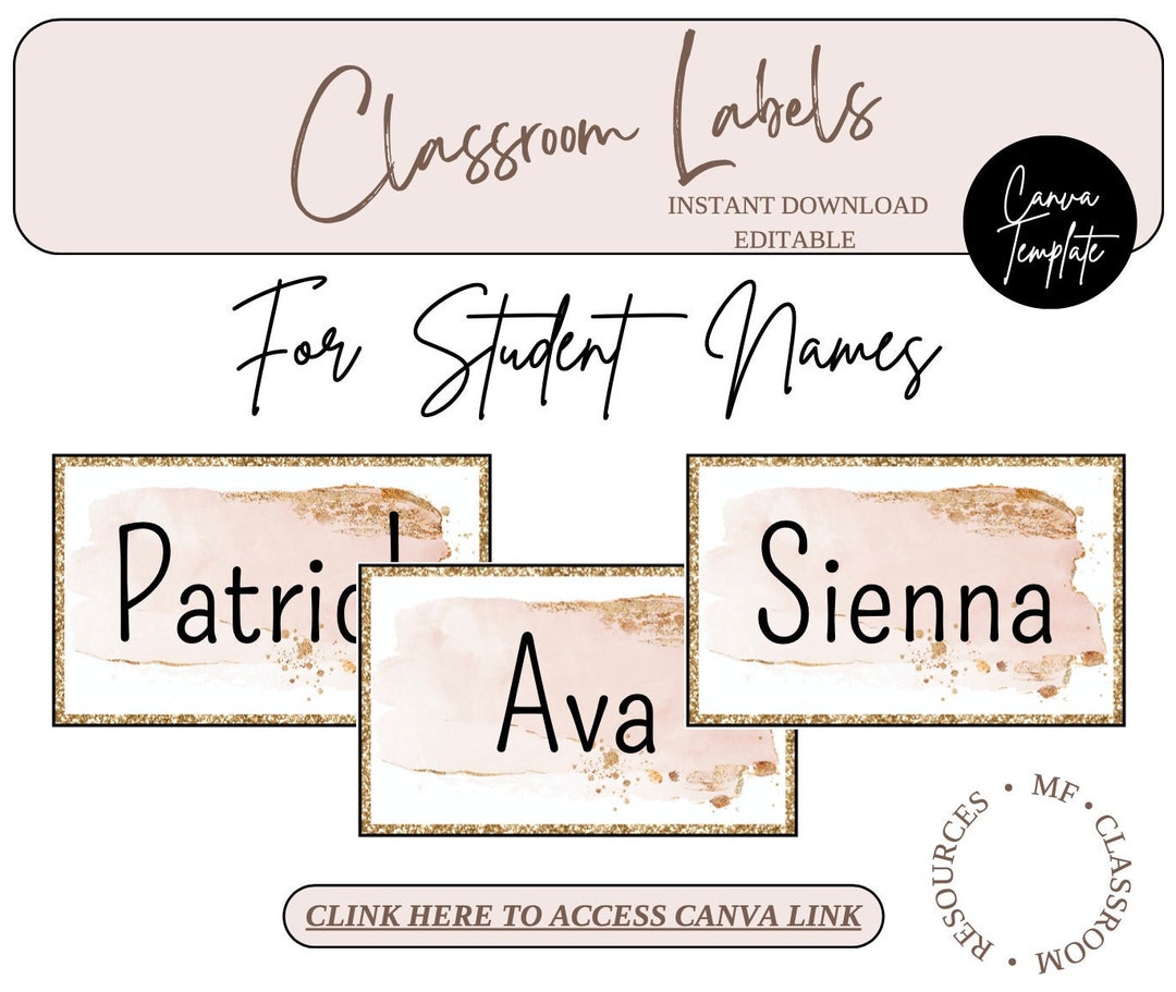 Classroom Labels - Etsy