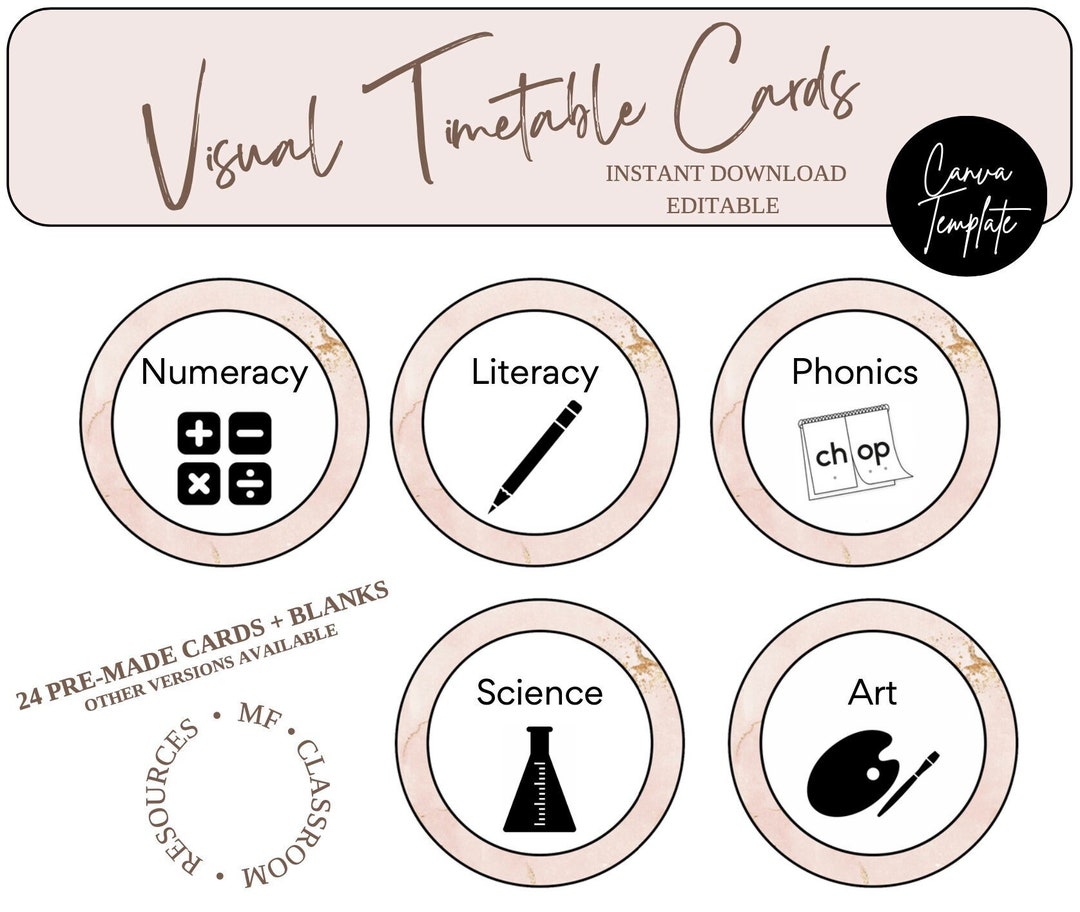 Visual Timetable | Classroom Resource - Etsy