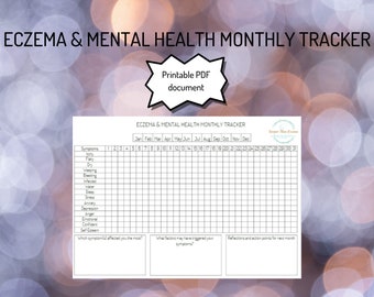 Daily and Weekly Eczema and Mental Health Tracker Printable PDF - Etsy