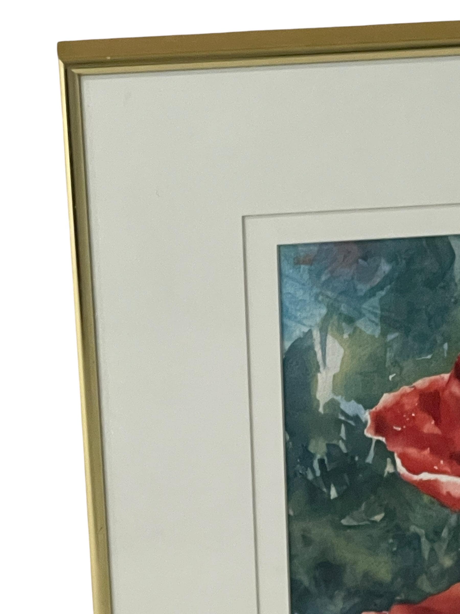 Connie Glowacki Artist Framed Watercolor Roses 22”x18.5” SIGNED - Etsy