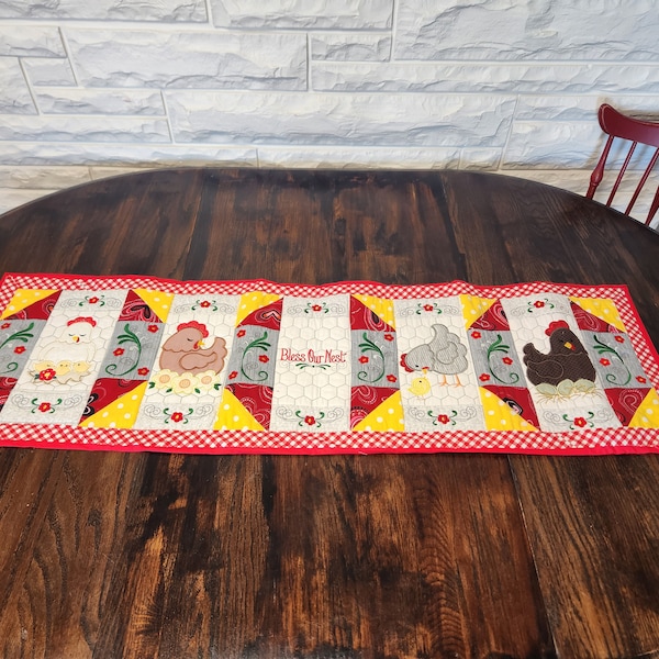 Chicken Table Runner - Etsy