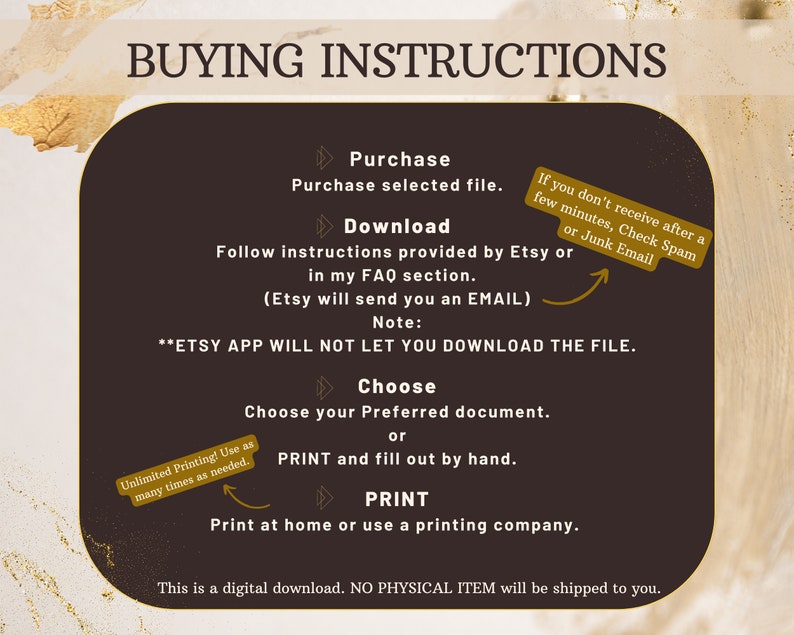 Car Bill of Sale As-is Template | Instant Digital Download and Print ...