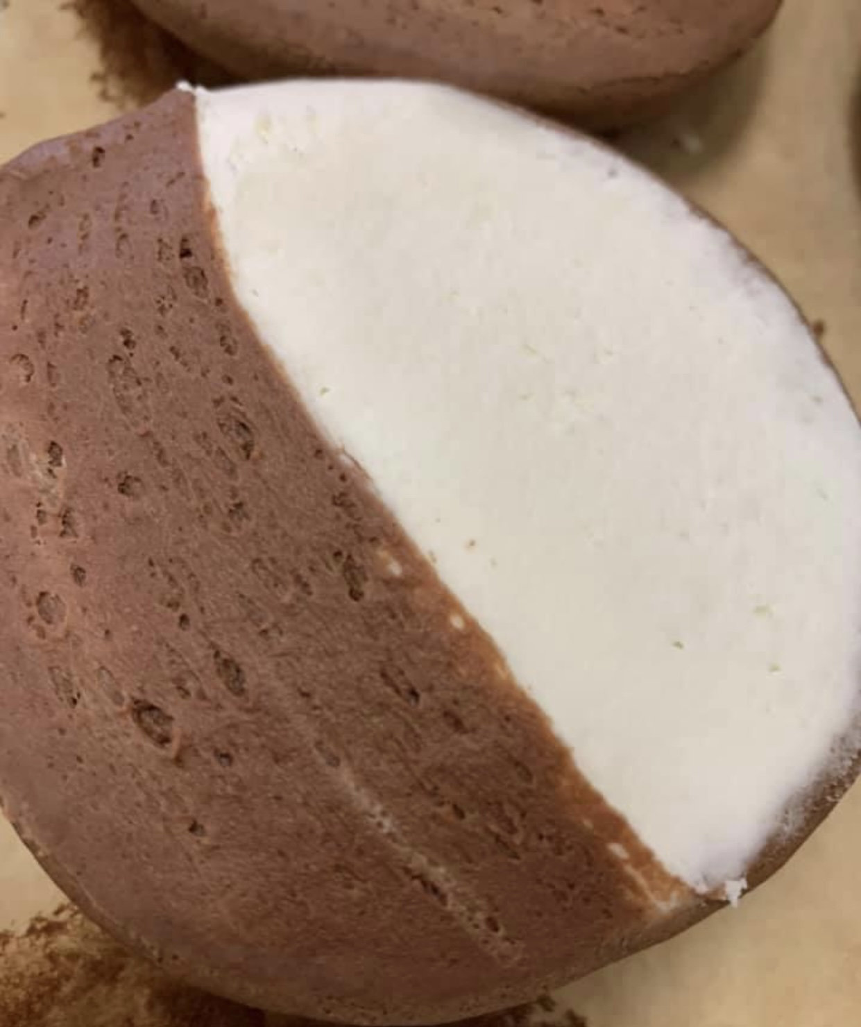 6 Gourmet Half Moon Cookies: Black and White Icing, Fresh Baked - Etsy