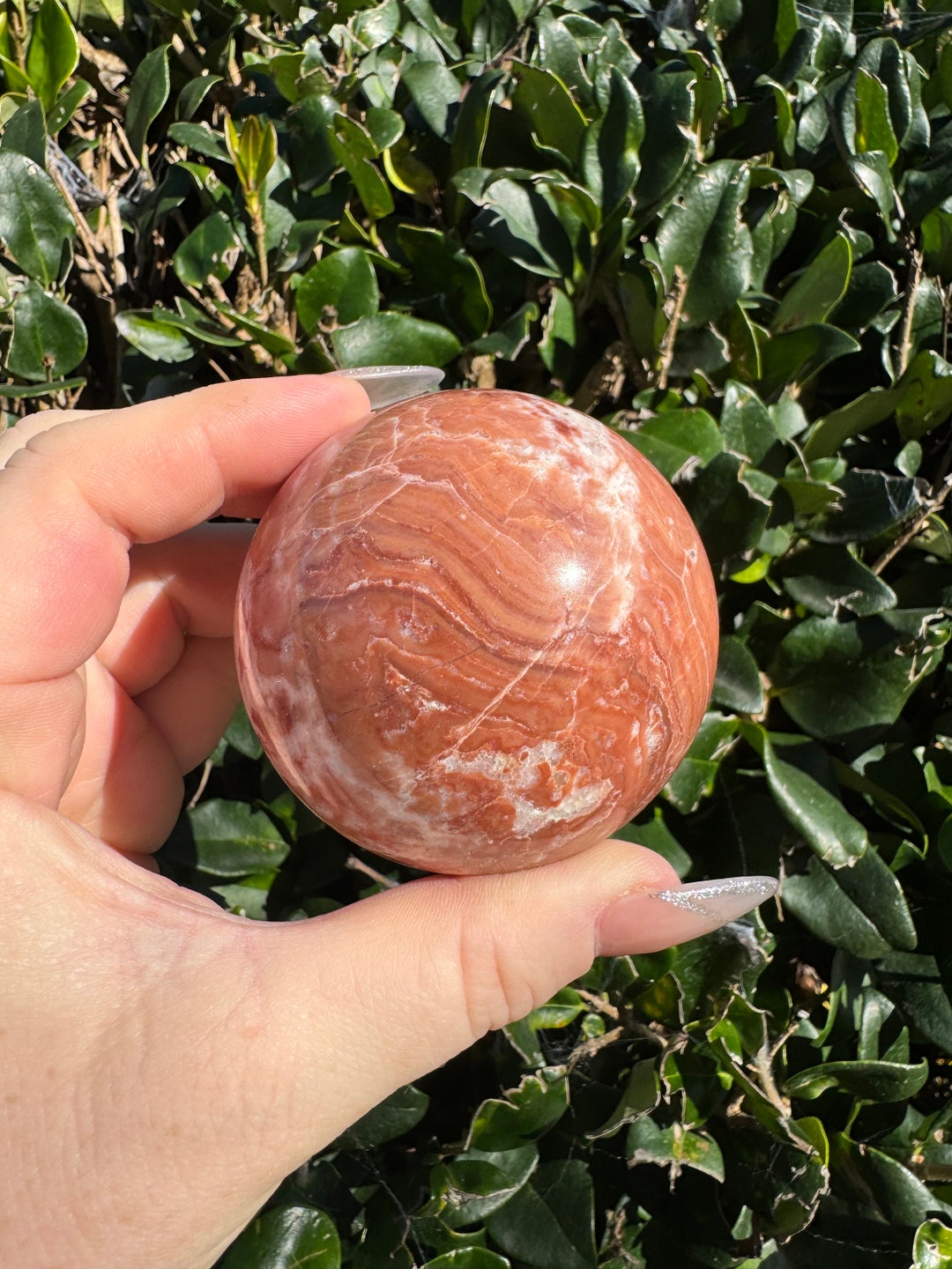BEAUTIFUL 16.2oz Banded Jasper *pork Stone* Sphere 2.69” - Etsy