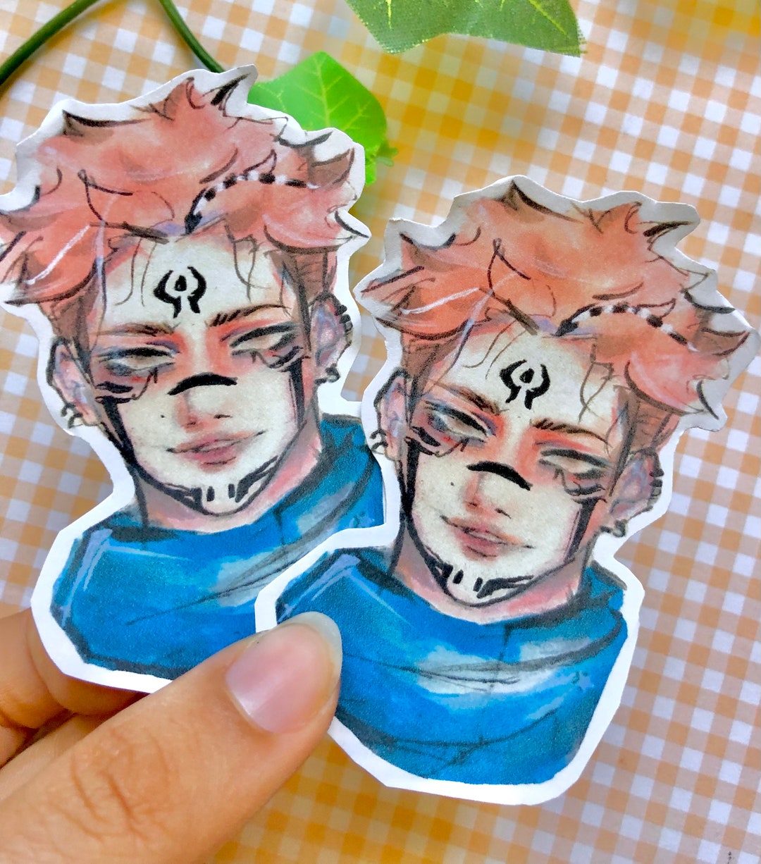 Sukuna Stickers Jjk 100% Handmade - Etsy