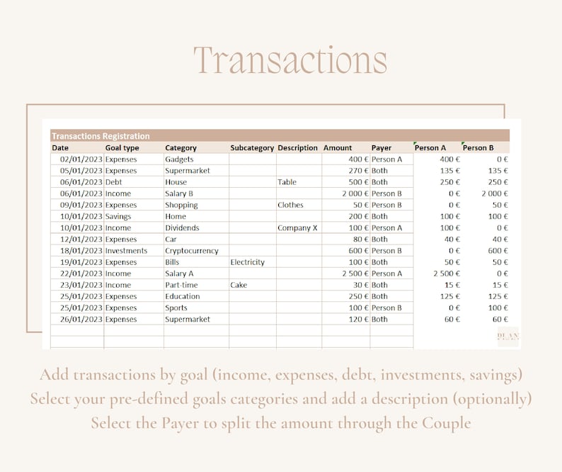 Couples Budget Planner Family Budget Planner Couples Budget - Etsy