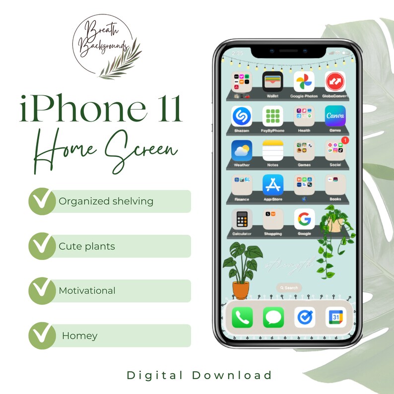 Living Room Home Screen iPhone 11 Home Screen Shelf Home Screen ...