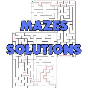 40 Printable Intermediate Mazes for Children. - Etsy