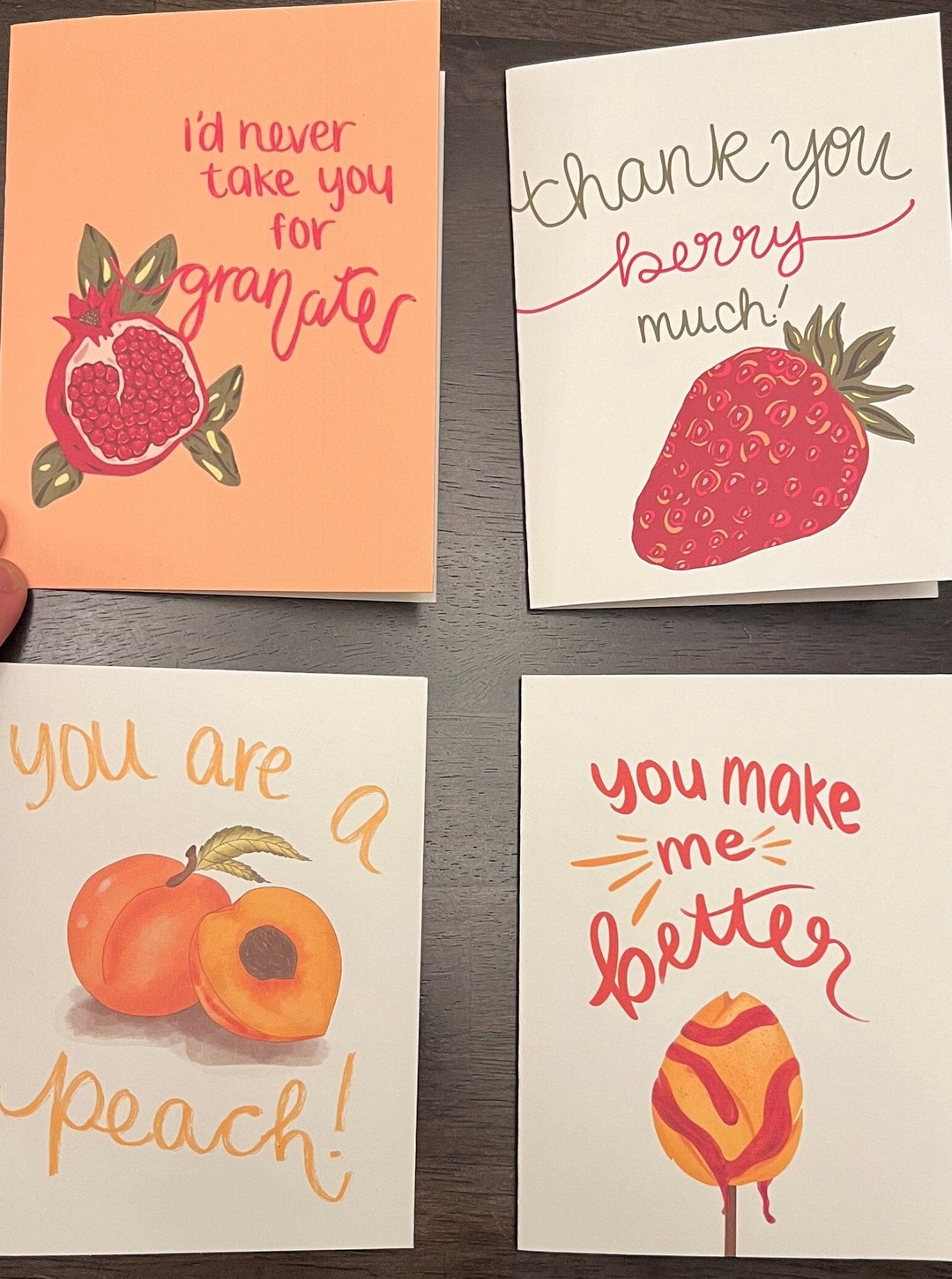 Greeting Cards (5pk) - Summer Fruit Collection - Etsy