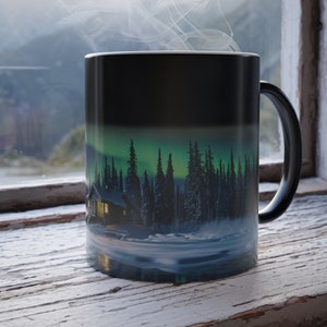 Custom Northern Lights Color Morphing Mug| Aurora Borealis Mug| Alaska ...