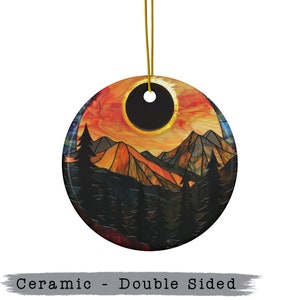 Solar Eclipse Ornament Glass, Metal, Ceramic Gift | Total Eclipse ...