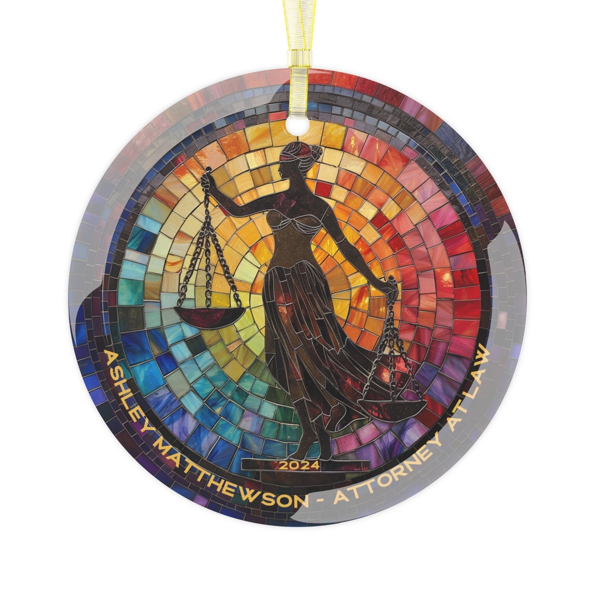 Lawyer Graduation Gift Ornament Lady Justice Custom Lawyer Gift for ...