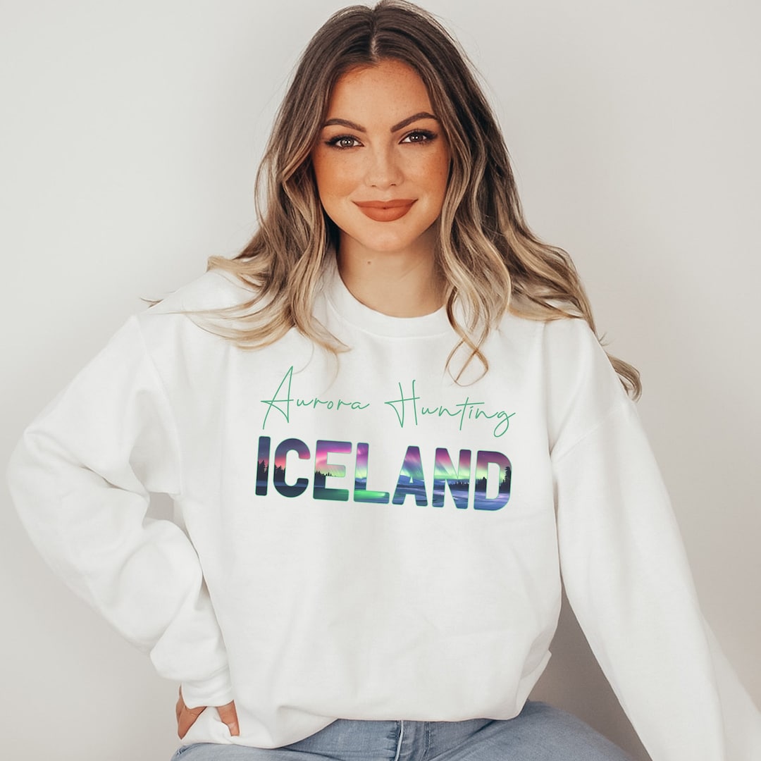 Iceland Aurora Sweatshirt| Icelandic Crewneck Northern Lights| Iceland ...