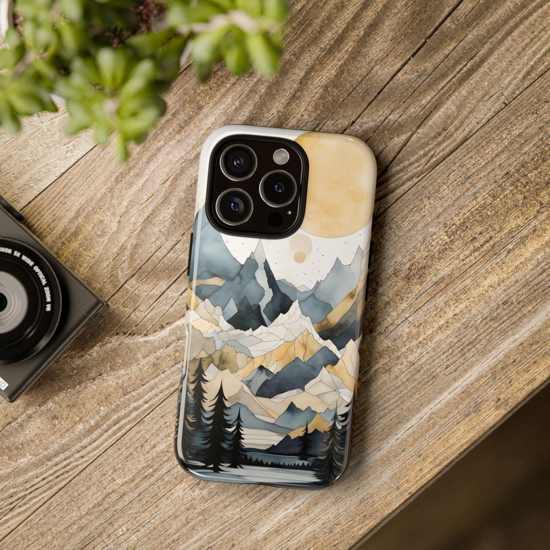 Abstract Mountain Forest Phone | iPhone 16, Samsung S24, S25, Pixel 9 ...