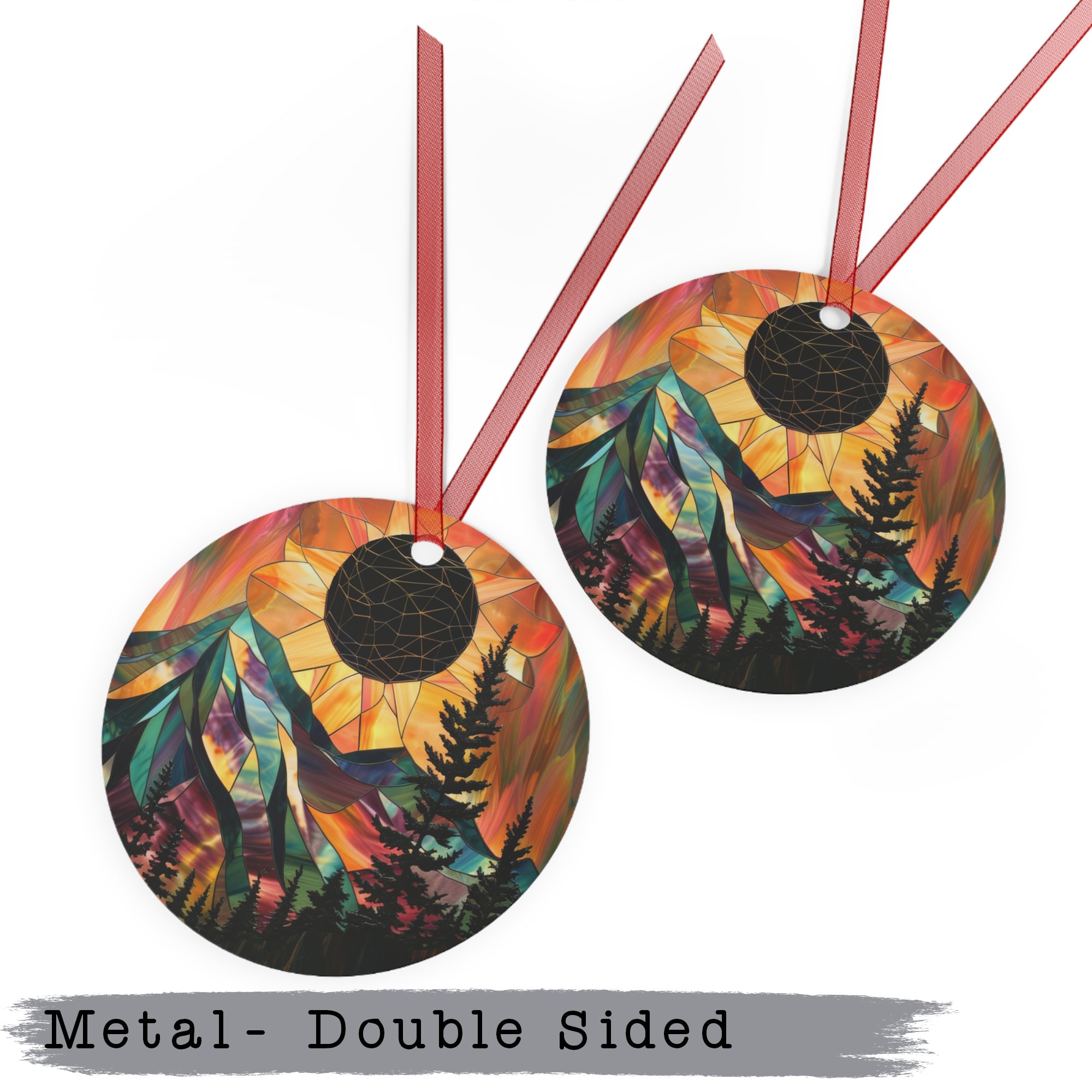 2024 Total Solar Eclipse Ceramic, Glass, Metal Ornament Gift Eclipse ...