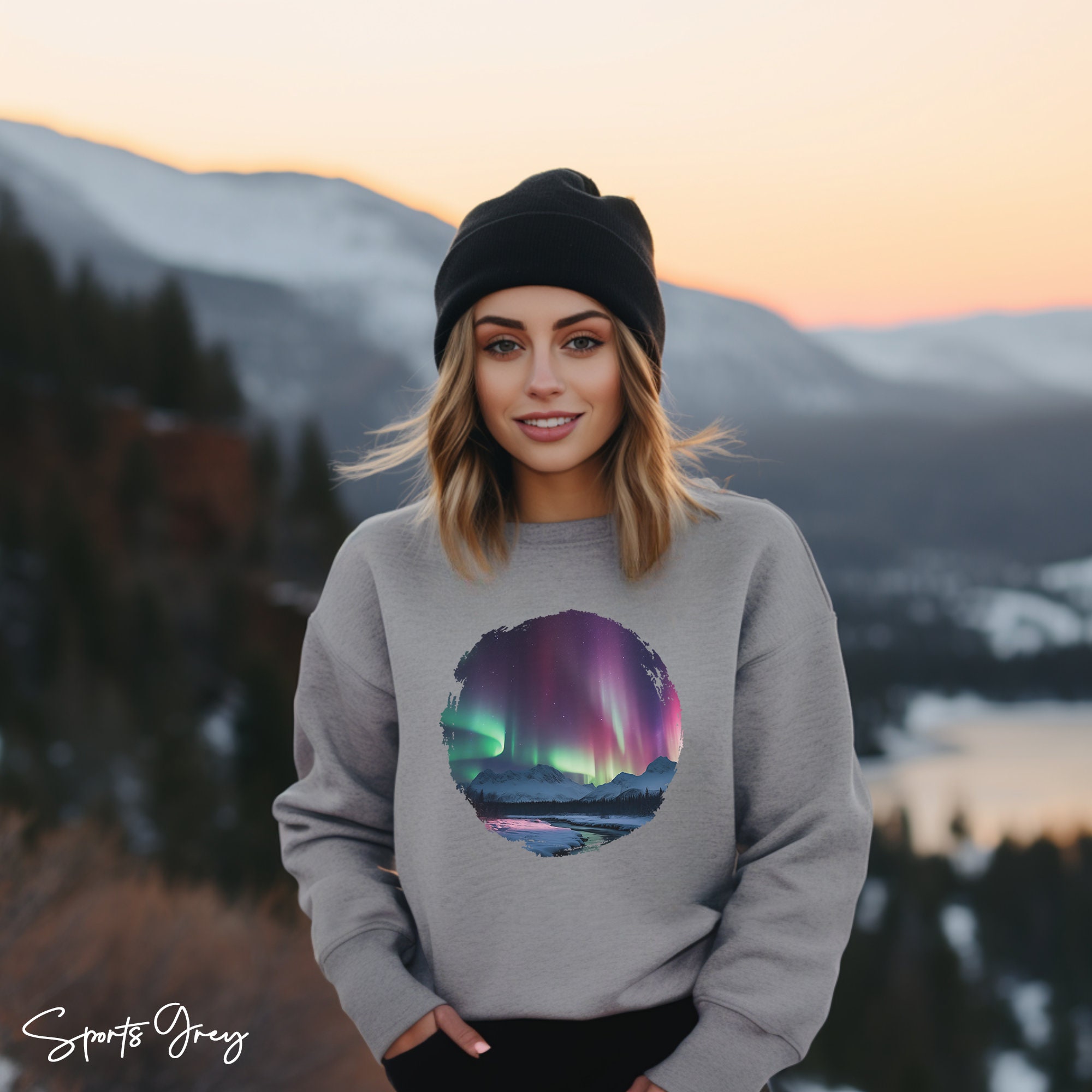 Aurora Borealis Graphic Tee| Northern Lights Sweatshirt| Iceland Aurora ...