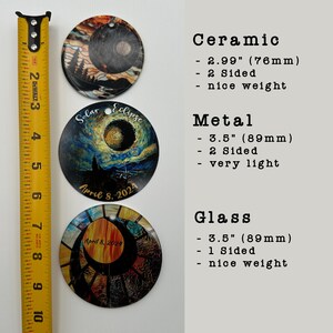 Solar Eclipse 2024 Glass Ornament Gift | Total Eclipse Ceramic Memento ...