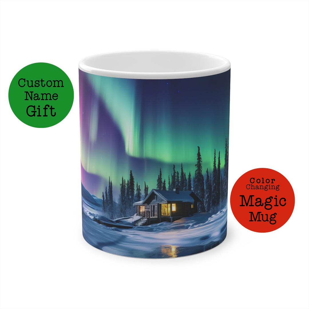 Custom Northern Lights Color Morphing Mug| Aurora Borealis Mug| Alaska ...