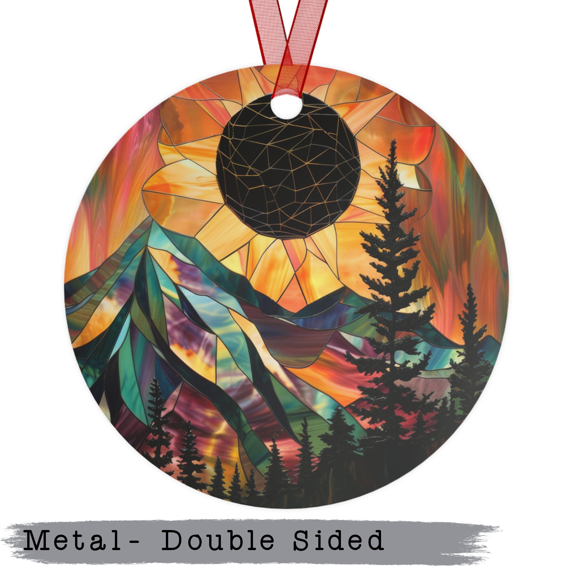 2024 Total Solar Eclipse Ceramic, Glass, Metal Ornament Gift Eclipse ...