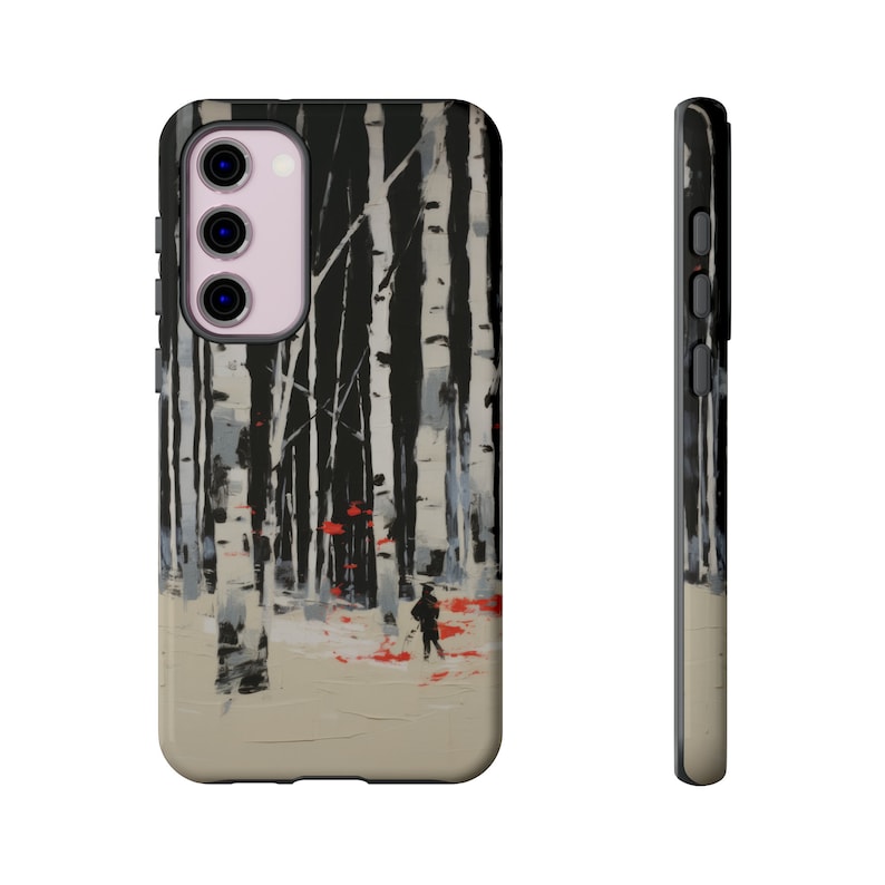 Abstract Winter Hiking Forest Painting Phone Case Cover for Iphone ...