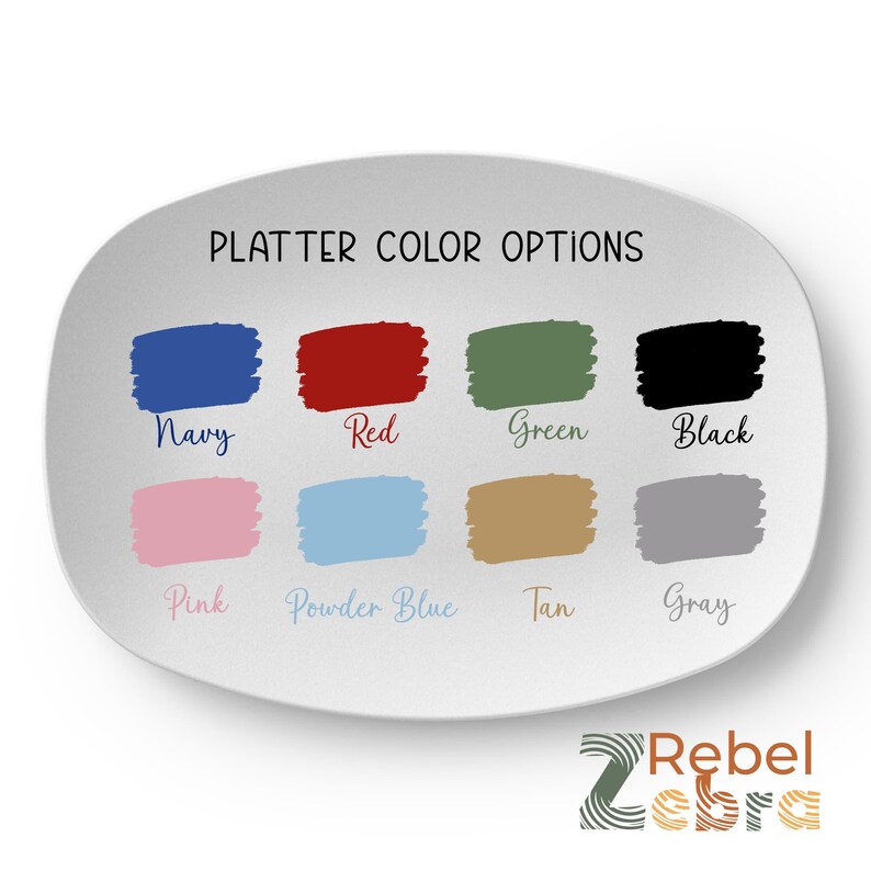 Personalized Family Name Platter | Modern Striped Serving Platter for ...