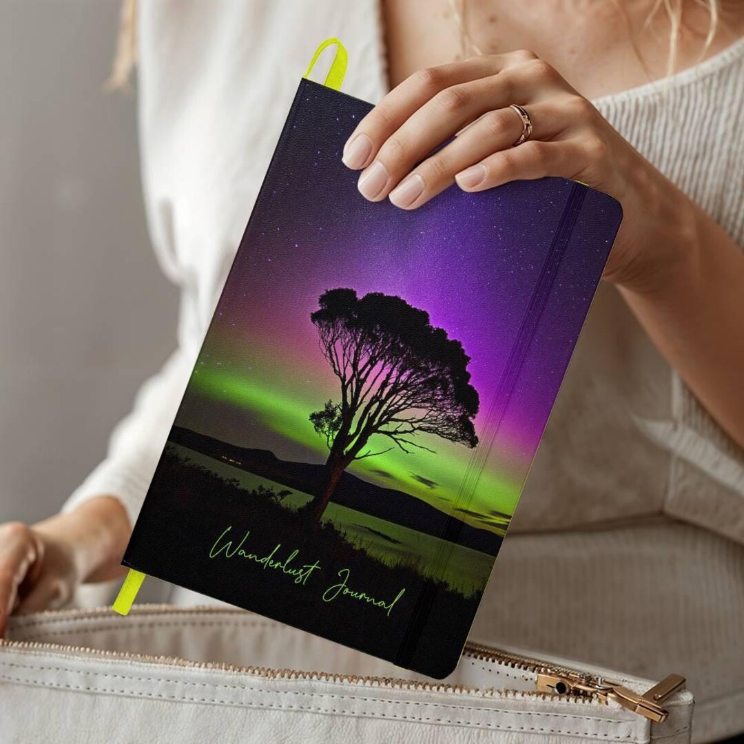 Northern Lights Journal Personalized | Nature Lover Aurora Borealis ...