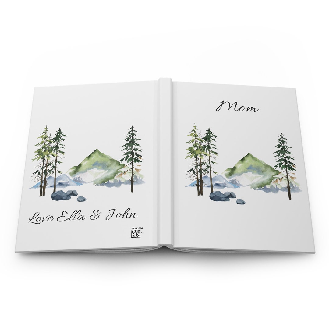 Personalized Mountains & Forest Journal| Nature Hardcover Journal ...