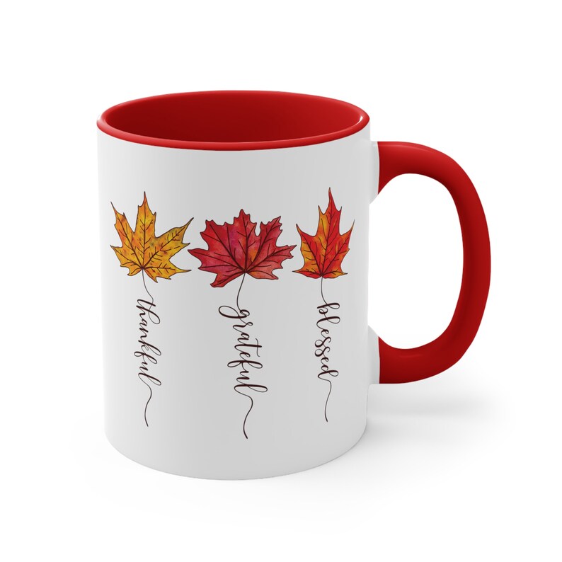 Thankful Grateful Blessed Gift for Coffee Lover| Thanksgiving Mug| Fall ...