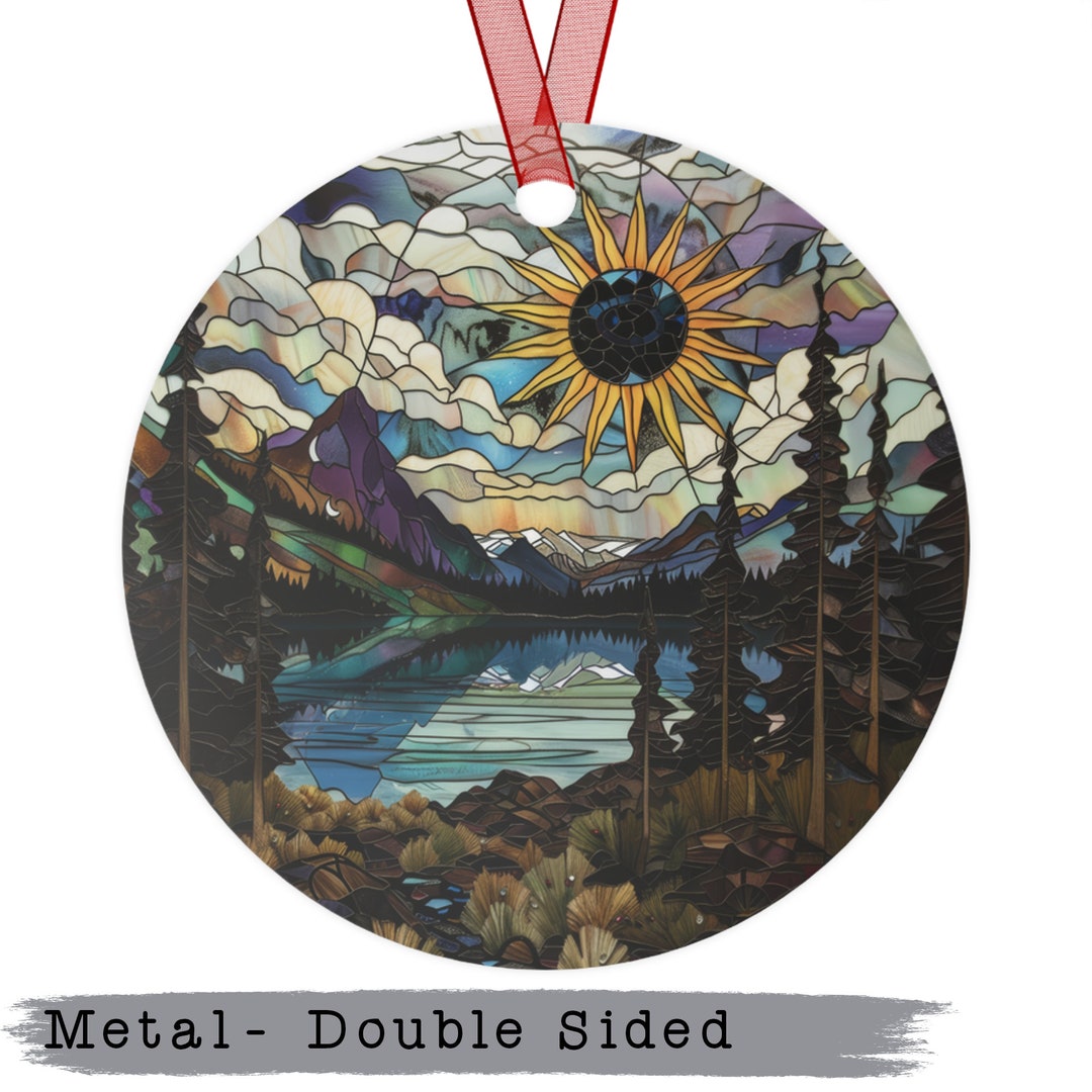 2024 Total Solar Eclipse Glass Ornament Gift | Eclipse Ceramic Memento ...