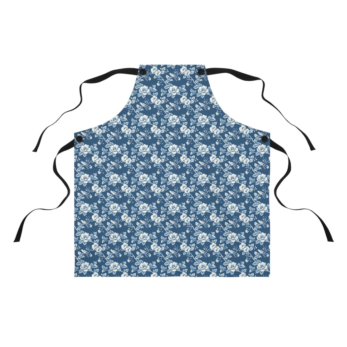 French Country Apron Toile De Jouy Apron Gift for Her Pink & Blue ...