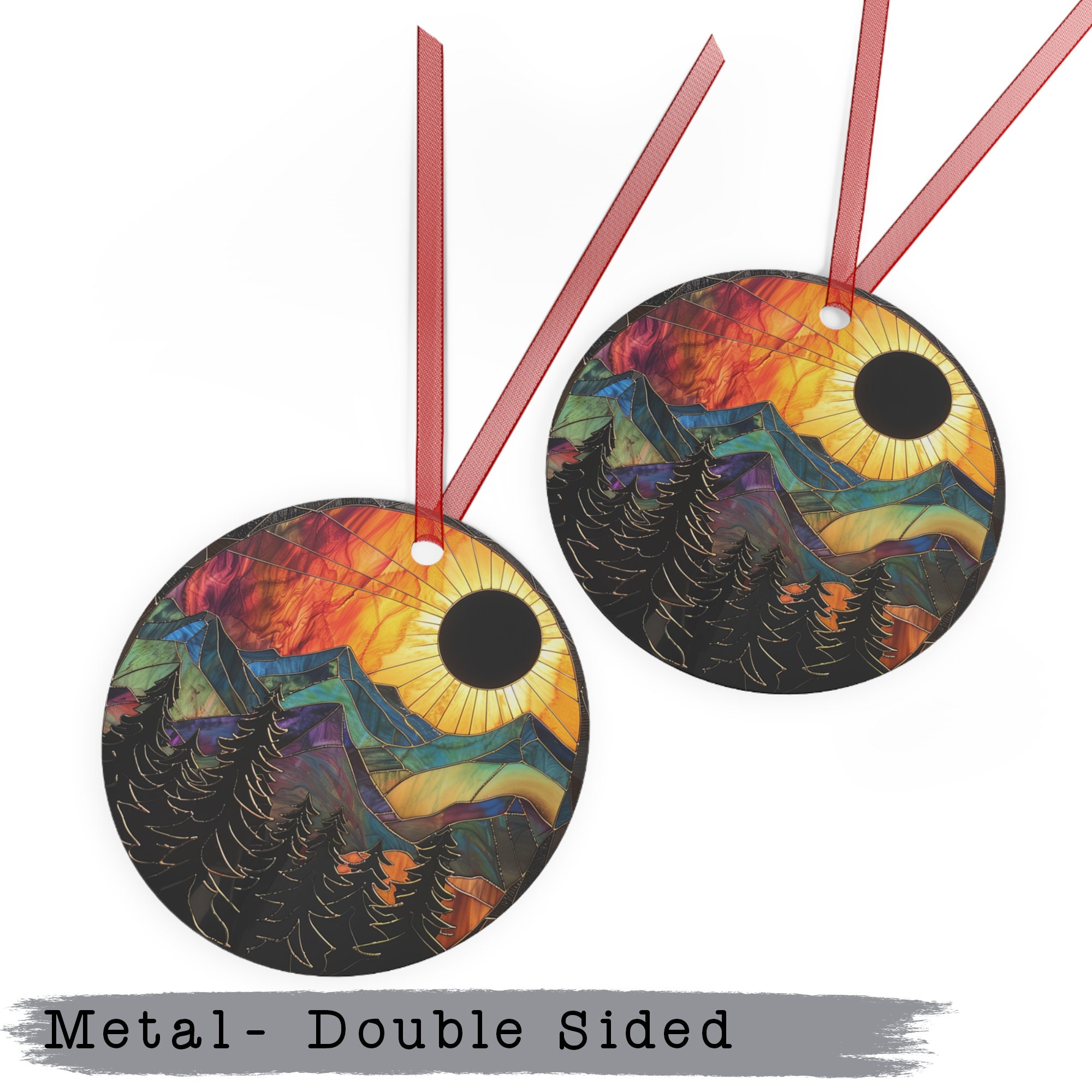 Total Solar Eclipse Glass Ornament Gift Total Eclipse Ceramic Memento ...