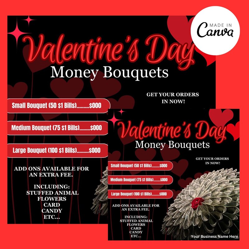 Valentines Money Bouquet - Etsy