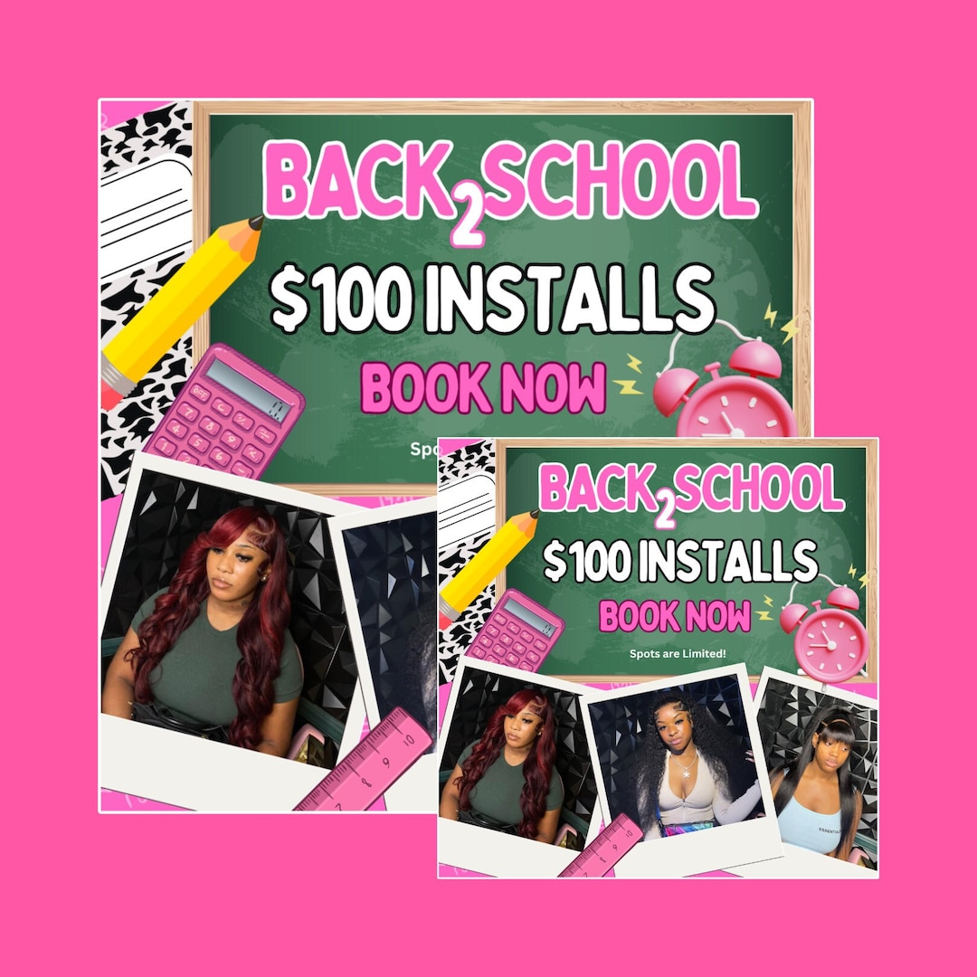 Editable Canva Back to School Flyer Template - Etsy
