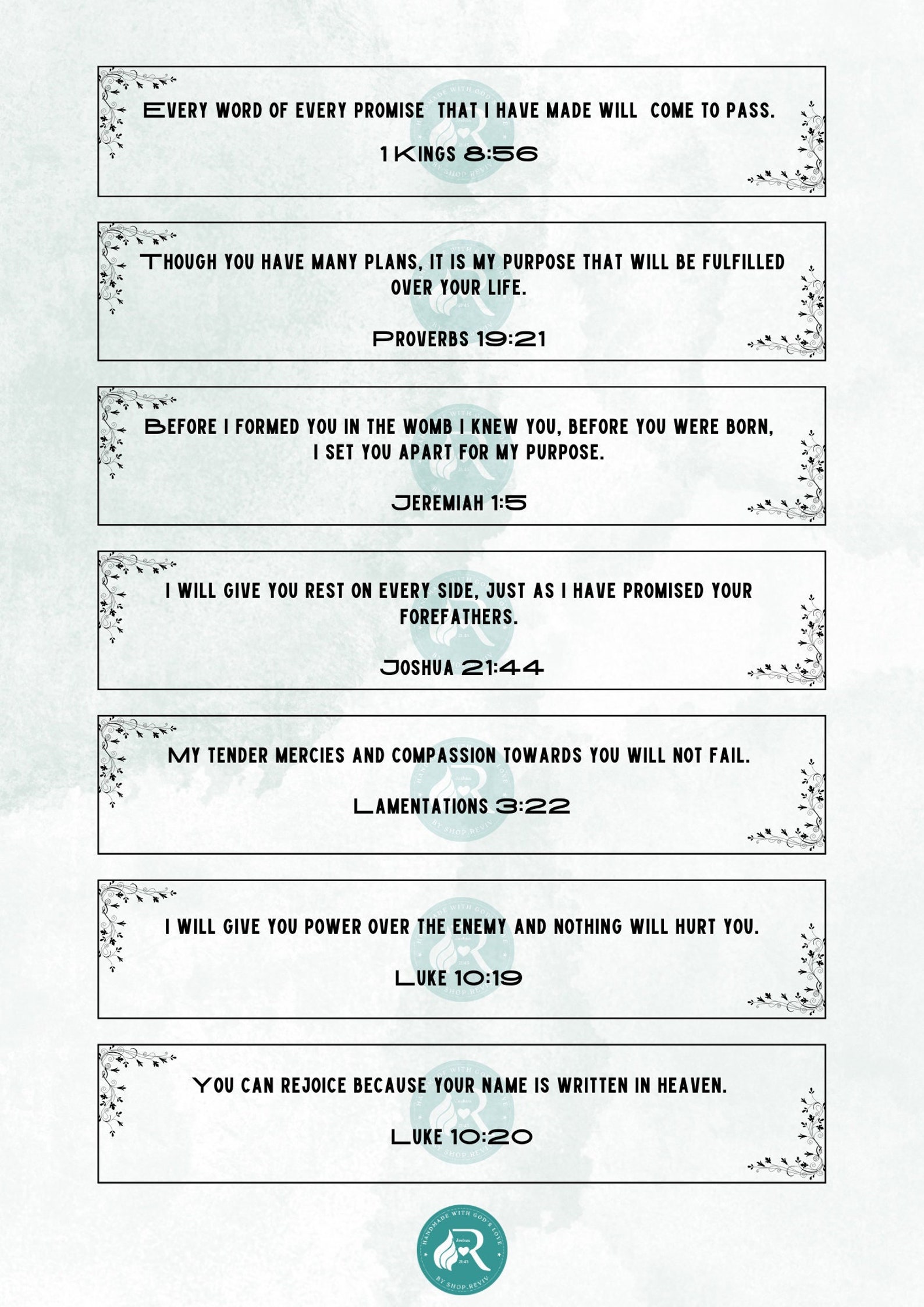 Digital Downloadable: God's Promises to Me - 62 Promises - Encouraging ...